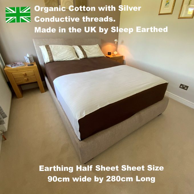Earthing Half Sheet | Organic Cotton | Grounding Bed Sheet UK